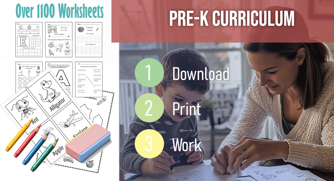 Printable Pre-K Curriculum - TheOwlsDesk.Com